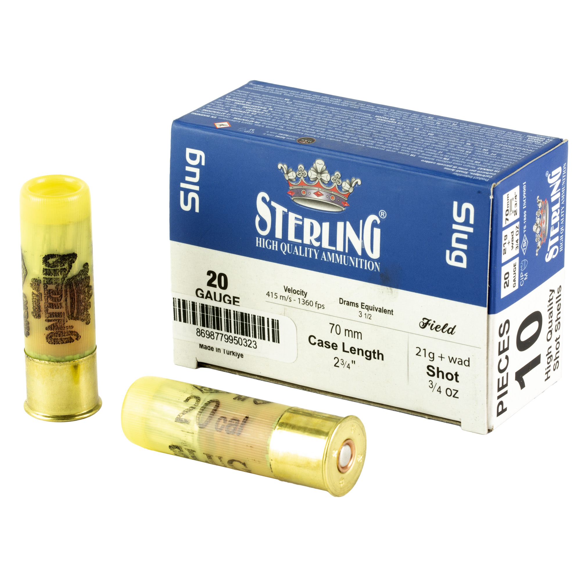 STERLING BIG GAME 20GA SLUG 10-200 - Shotgun Shells at GunBroker.com ...